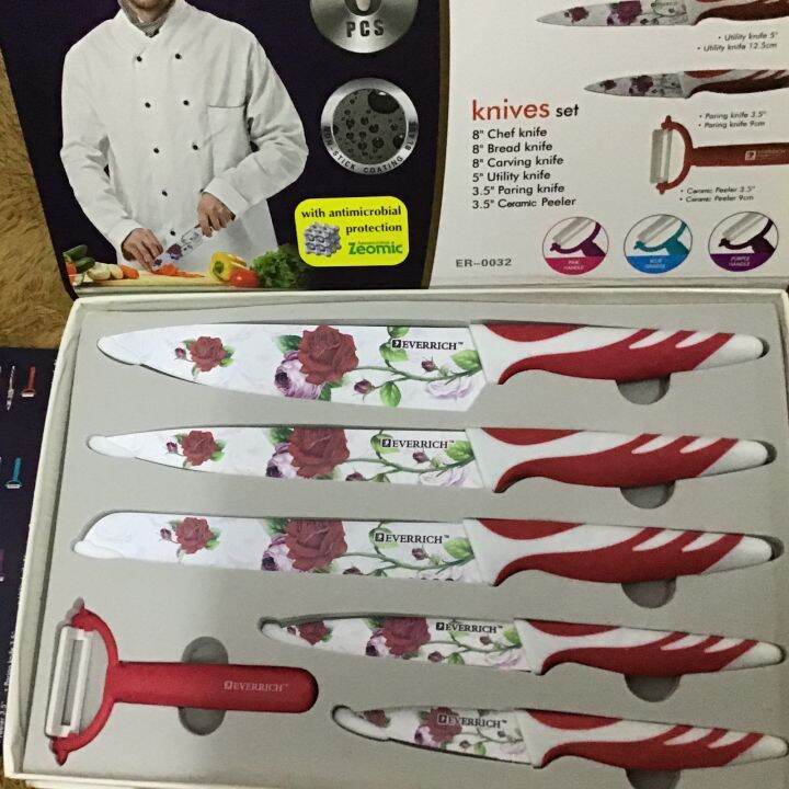 Everrich Knife Set 6 In 1 | Lazada