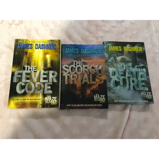 The Fever Code, The Scorch Trials, The Death Cure by James Dashner ...