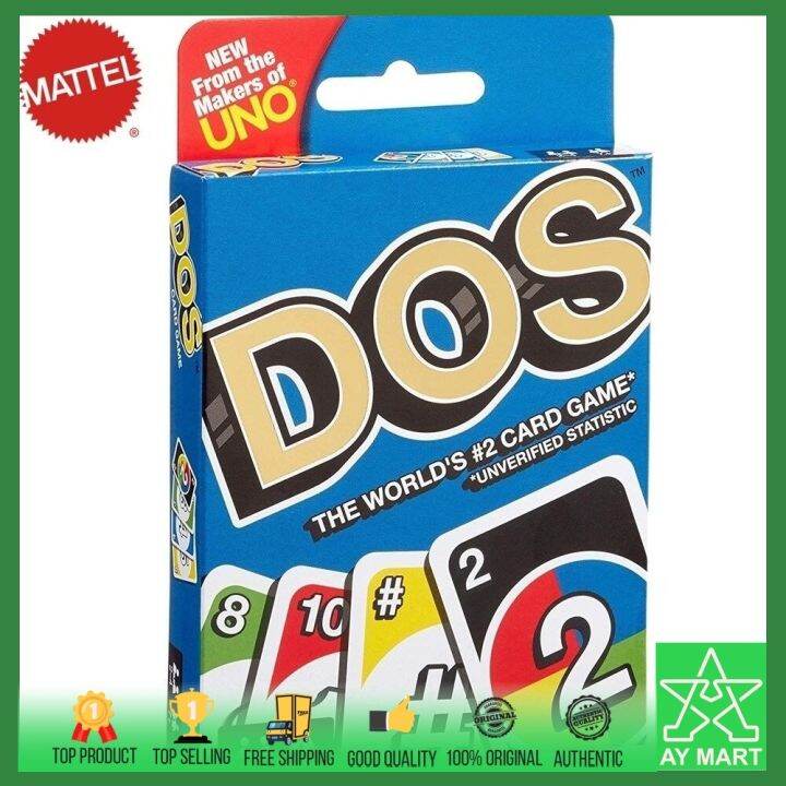 UNO DOS Card Game Original From Mattel Ready Stock New 2023 High ...