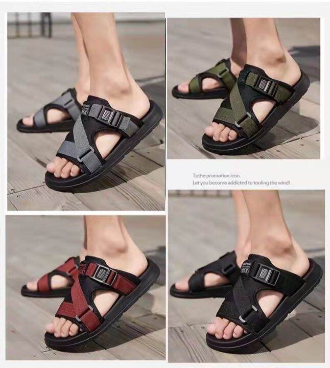 CLOSI Men‘s Bench Shoes Sandals 4 Strap Fashion Summer for Men#8856 ...