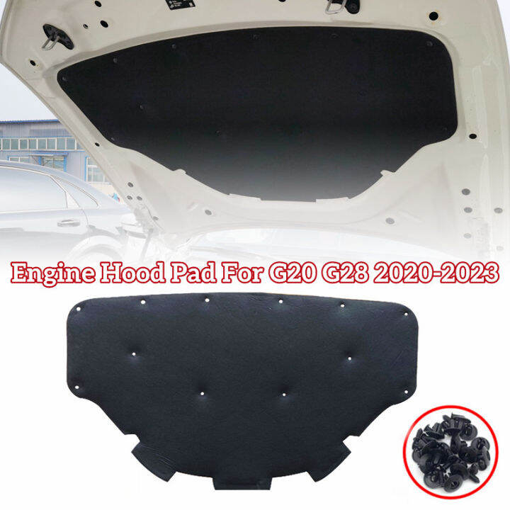 Front Engine Hood Sound Heat Insulation Cotton Pad Mat Cover For BMW ...