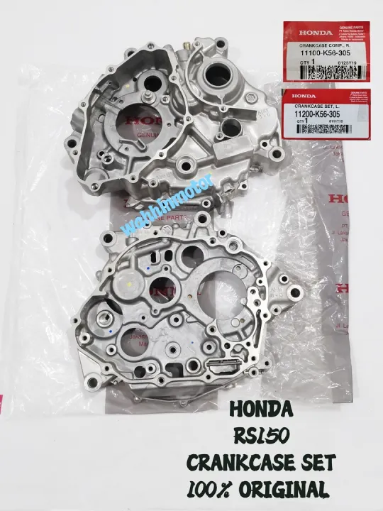HONDA RS150 V1 V2 RSX RS150R K56 CRANKCASE LEFT RIGHT KULIT ENGIN ...
