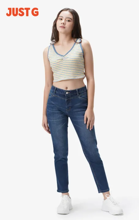 Just G Teens' Slim Fit Front Yoke Mid Waist Jeans | Lazada PH