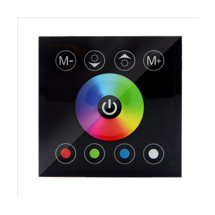 DC12V-24V RGB / RGBW Wall Mounted Touch Panel Controller Glass Panel Dimmer Switch Controller ...