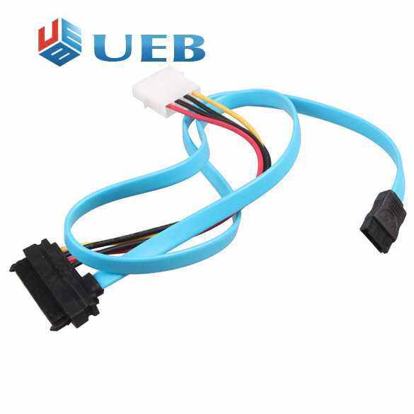 7 Pin SATA Serial ATA to SAS 29 Pin and 4 Pin Power Adapter Connector ...