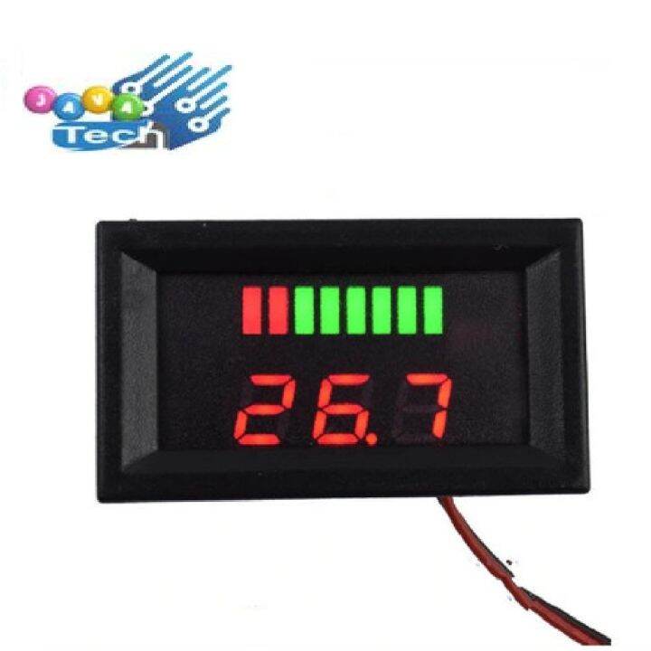 Voltmeter Indikator Level Pengisian Baterai Aki 12V - 72V | Lazada Indonesia