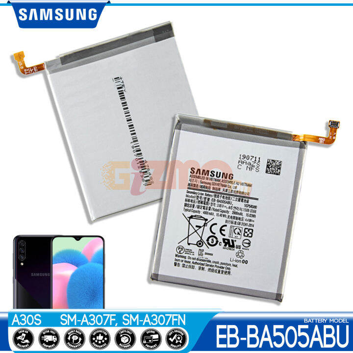 Replacement Samsung Galaxy A30S SM-A307F/DS Battery EBBA505ABU Model ...