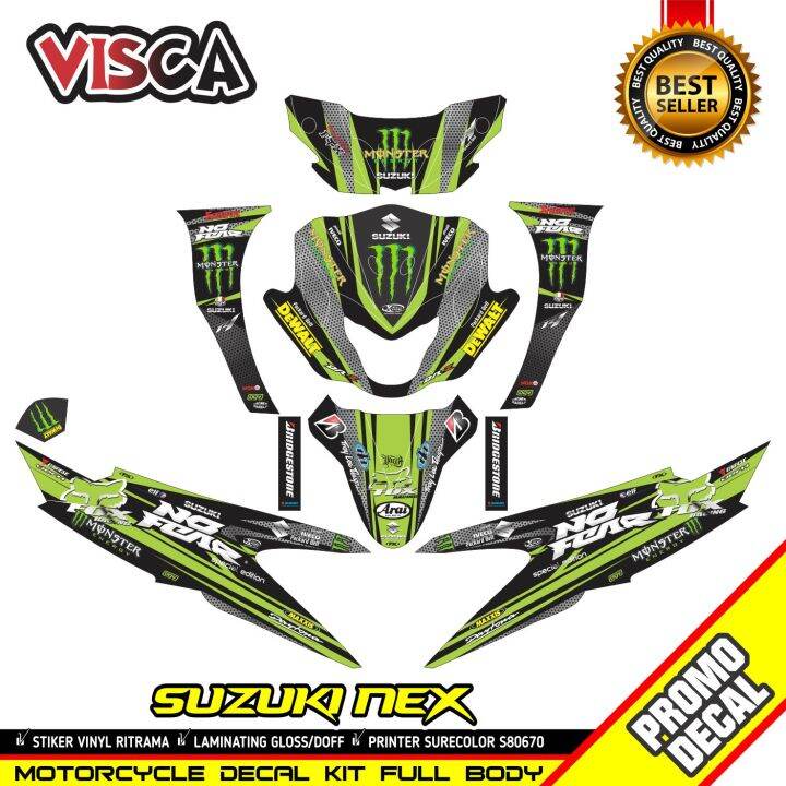 Decal Suzuki Nex 1 Full Body Stiker Motor Suzuki Nex 1 Full Body ...
