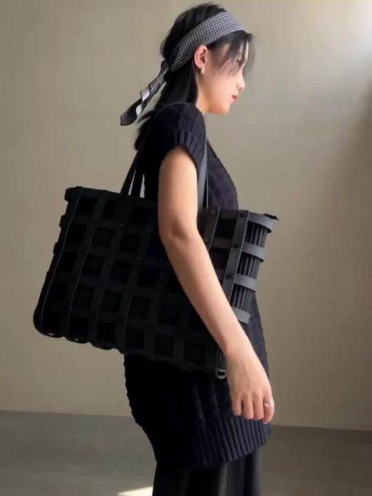 VibeRing กระเป๋าโท้ทดีไซน์กลวงแบบดั้งเดิมของชนกลุ่มน้อยกระเป๋าสะพายไหล่ ...