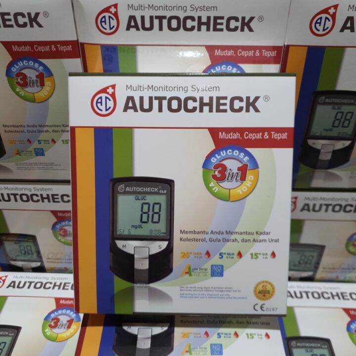 Alat Cek Darah 3 In 1 Autocheck GCU / Auto Check | Lazada Indonesia