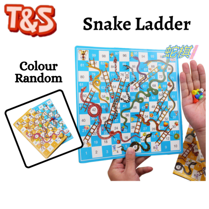 T&s Snake And Ladder Catur Ular Board Games Snake Chess 蛇棋 | Lazada