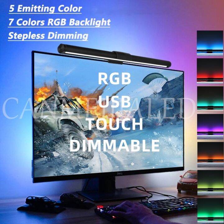 5 Colors Led Monitor Light Bar 7 Rgb Lights Screen Hanging Lighting