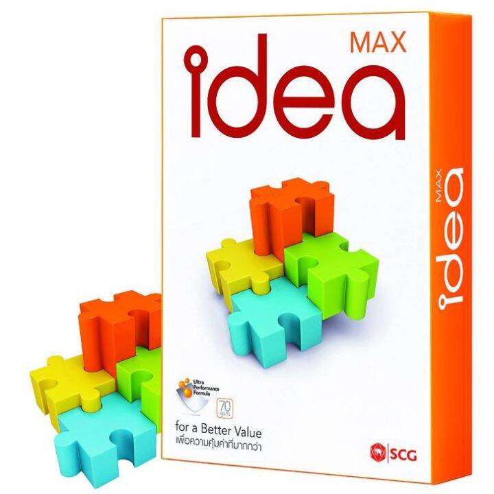 ไอเดียแม็กซ์ (Idea Max) กระดาษถ่ายเอกสาร ขนาด A4 70 แกรม 500 แผ่น | Lazada.co.th