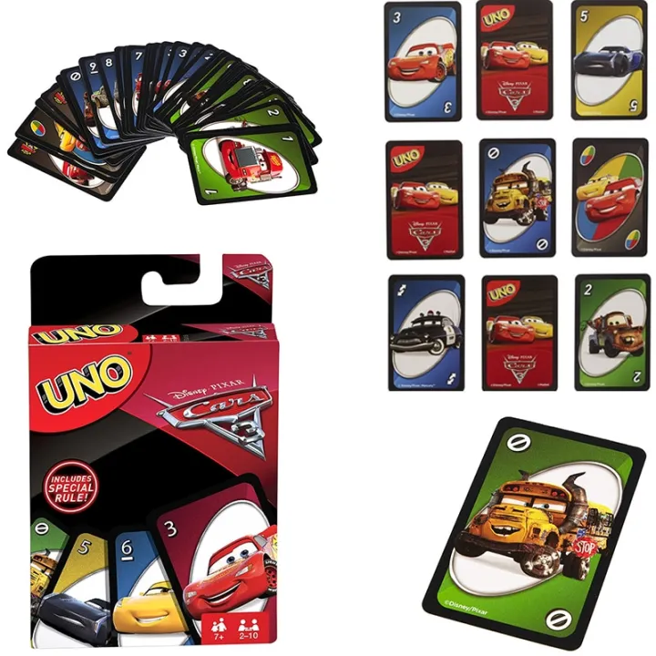 Mattel UNO car mobilization UNO Anime Game Poker Game Cards Fun Poker ...