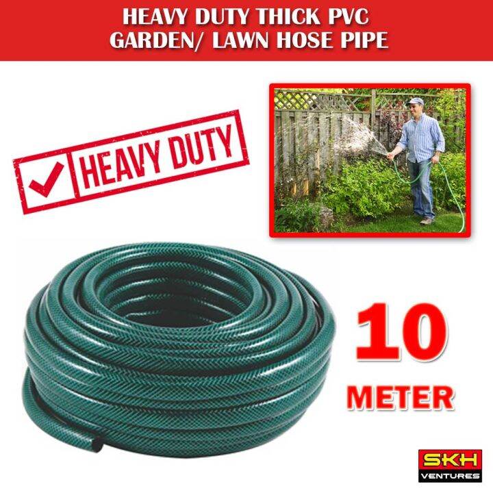 High Quality 10M PVC Heavy Duty Garden Hose/ Paip Getah | Lazada