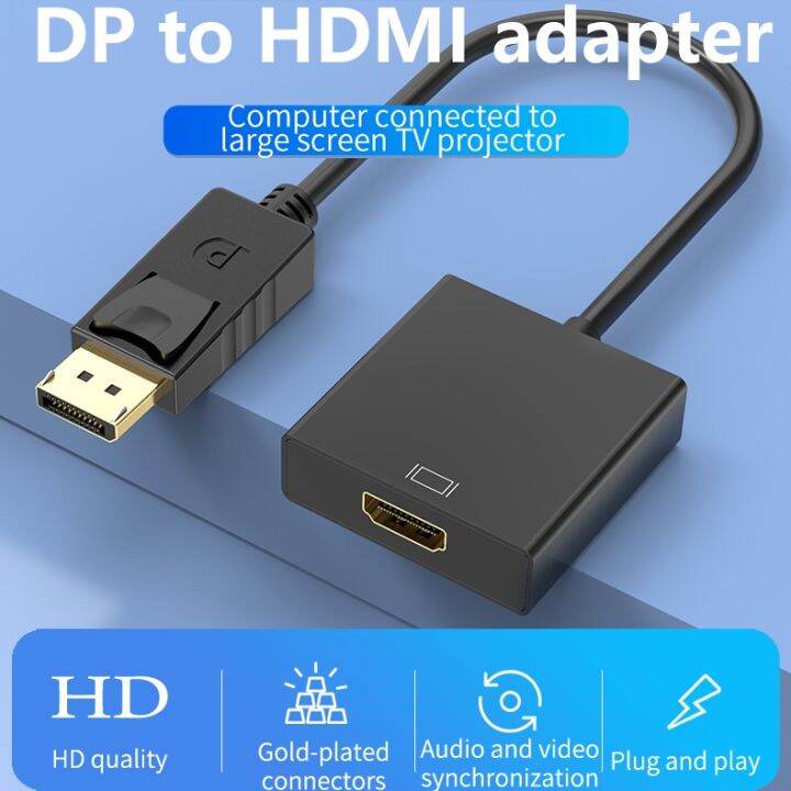 Display Port to HDMI Converter Displayport DP to HDMI Cable Adapter ...