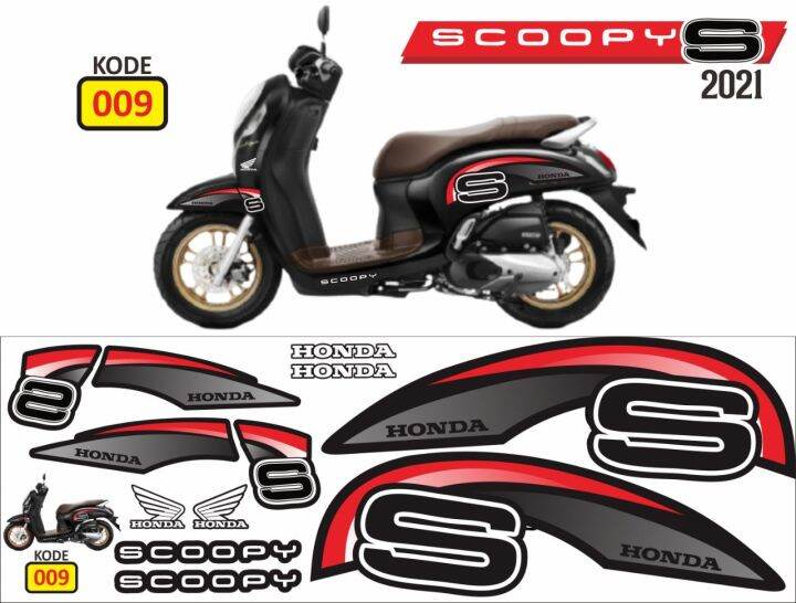 Sticker honda scoopy all new striping scoopy baru honda scoopy 2021 ...