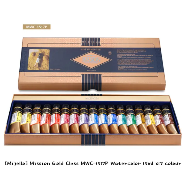 [Mijello] Mission Gold Class MWC-1517P 15ml x17 colour / Made in korea ...