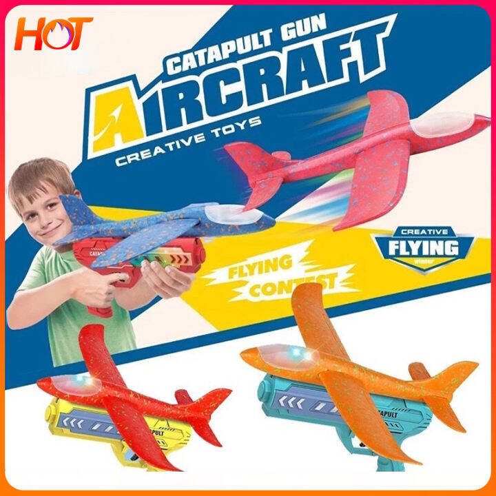 🔥 Airplane Launcher Toys For Boys Kid Foam Glider Plane Flight Mode ...