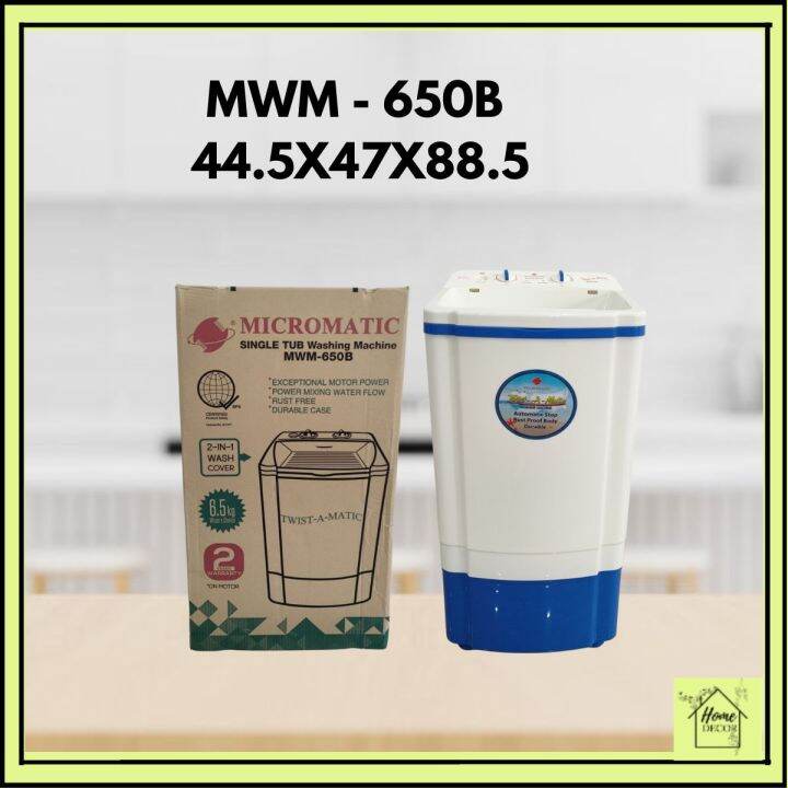 MICROMATIC WASH MACHINE MWM-650B / WASHING MACHINE W/ WASH BOARD ...