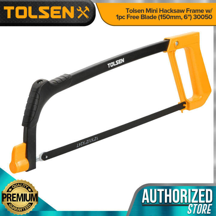 Tolsen Hacksaw Frame w/ Blade (300mm, 12") Aluminium Handle 30055 ...