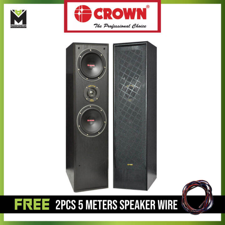 Crown BF-646B 200W Stereo Home Theater Speaker System for Music Movies ...