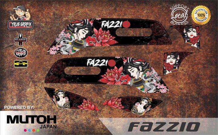 FAZZIO GEISHA STOCK DECALS | Lazada PH