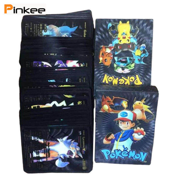 Pinkee Pokémon Collection Cards TCG Deck Box Gold Foil Card Assorted ...