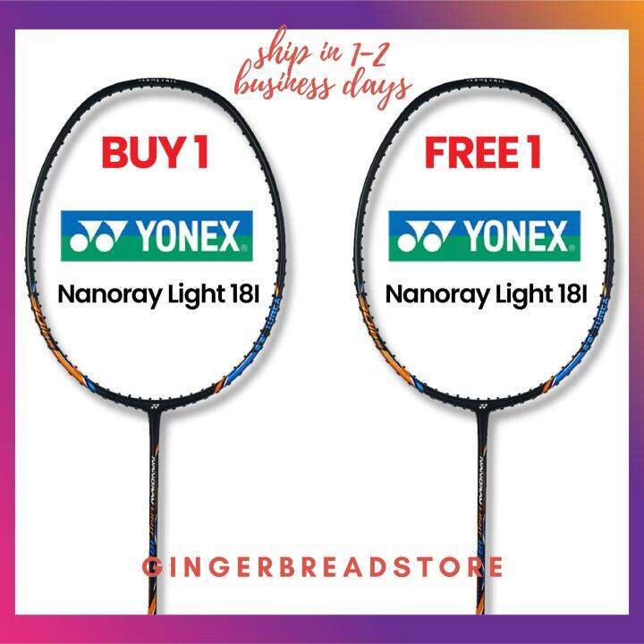 🔥Buy 1 Free 1🔥 Yonex Badminton Racket (UNSTRUNG) - 5UG5, High Modulus ...