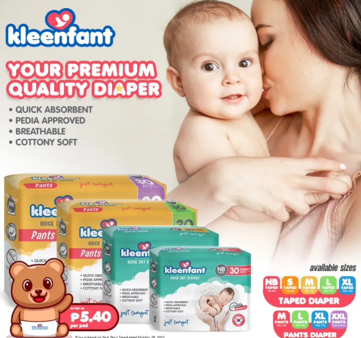 Learn and Play Kleenfant Diaper for Baby Taped and Pants Pull Up Pack ...