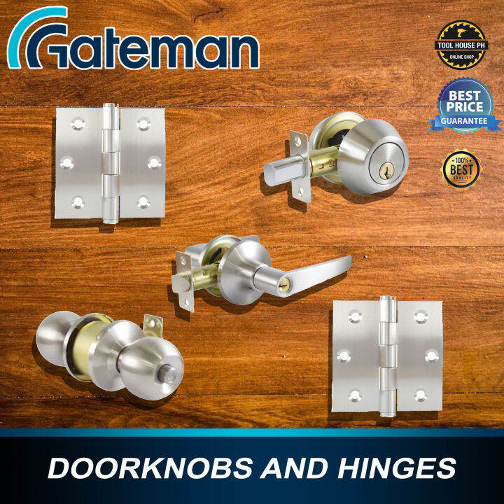 GATEMAN DOORKNOBS AND HINGES | Lazada PH