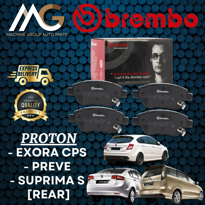 Proton Exora Bold , Preve , Suprima S Brembo Brake Pad Rear (Balakang ...