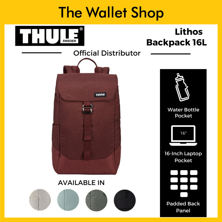 Thule Lithos 2022 Backpack (Black, 16L) 3204832 B&H Photo