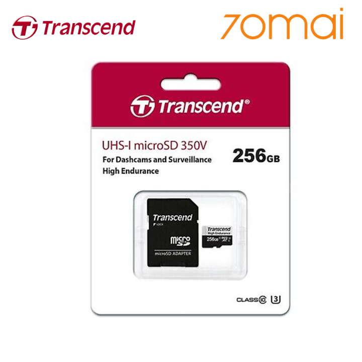 Transcend 256GB micro SD Card U3 High Endurance for 70mai A810 and A810 ...