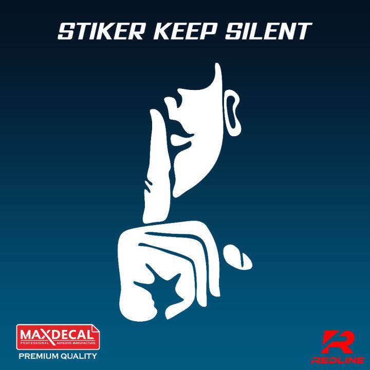 Stiker Sttt Keep Silent Bahan Cutting | Lazada Indonesia