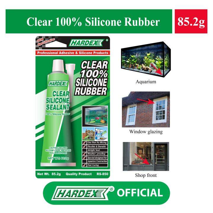 HARDEX Clear 100% Silicone Rubber - 85.2g (RS-850) | Lazada