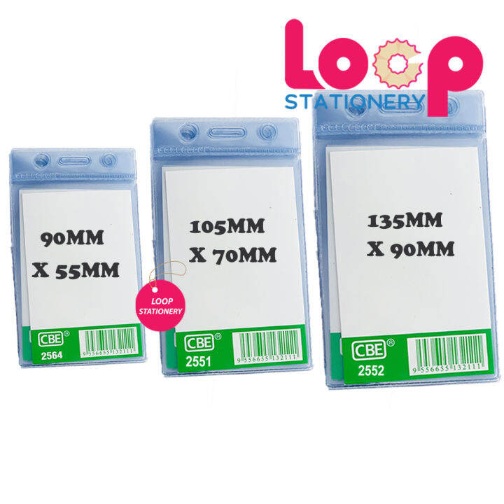 CBE PVC Name Badge Vertical Without Clips [1pcs] | Lazada