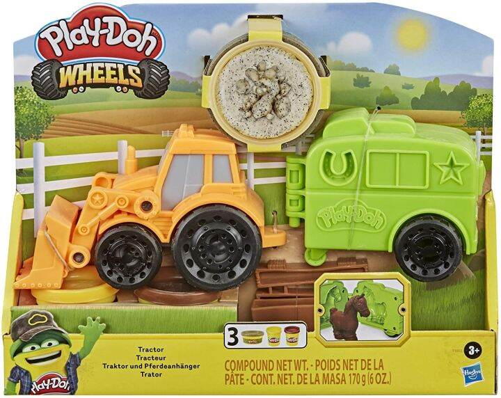 PLAY DOH WHEELS TRACTOR FARM TRUCK ORIGINAL HASBRO - MAINAN LILIN ANAK ...
