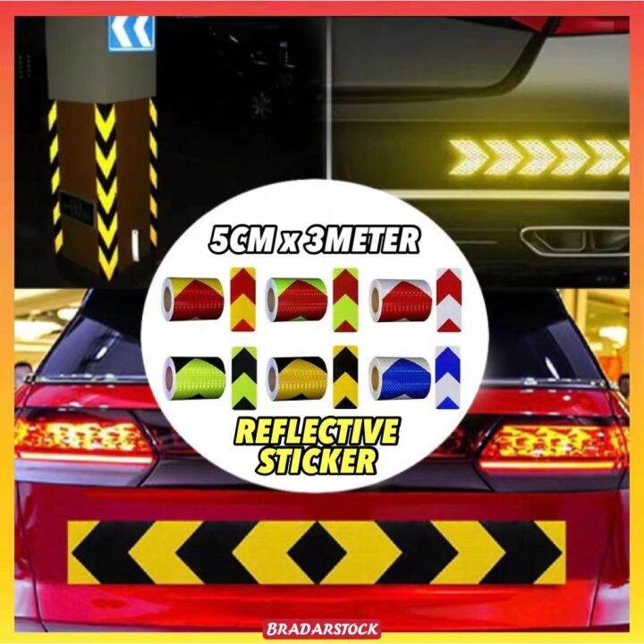 ARROW SIDE MARKING STICKER TAPE Truck Lorry Car Safety Warning ...