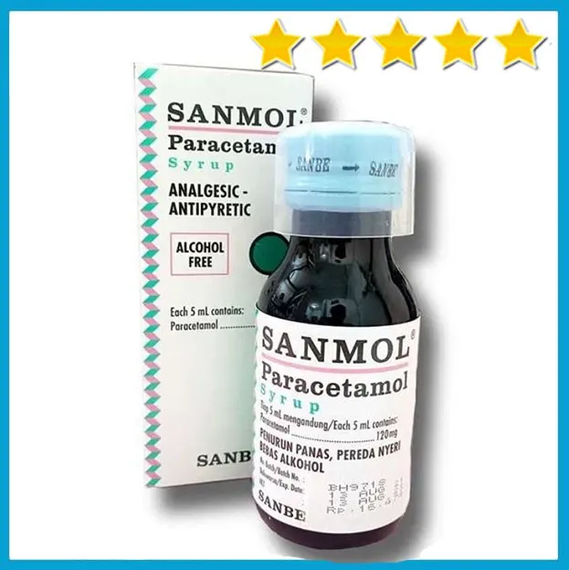 Sanmol Syrup / Sirup 60 ml | Obat Penurun Demam Panas Anak | Lazada Indonesia