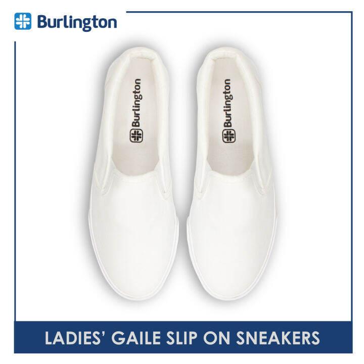 Burlington Ladies’ Gaile Low Cut Canvas Slip-on Sneaker Shoes HLH2403 ...