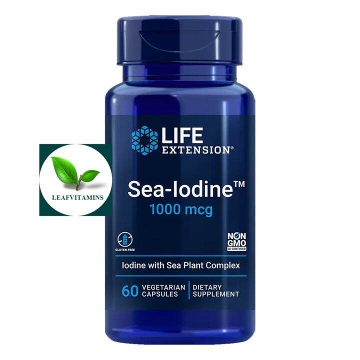 NEW Life Extension Sea-Iodine™ 1000 mcg / 60 Vegetarian Capsules ...