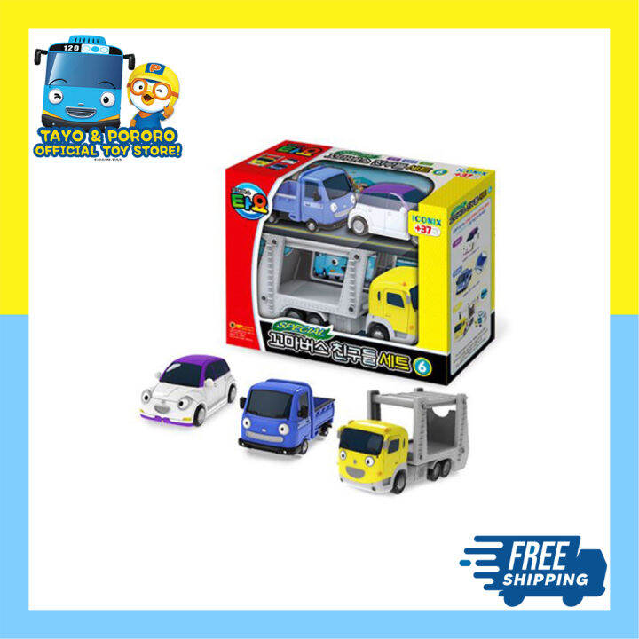 Mini Tayo's Friends Set 6 , Kids Children Die Cast Collectible Vehicle Car Toys from Iconix ...