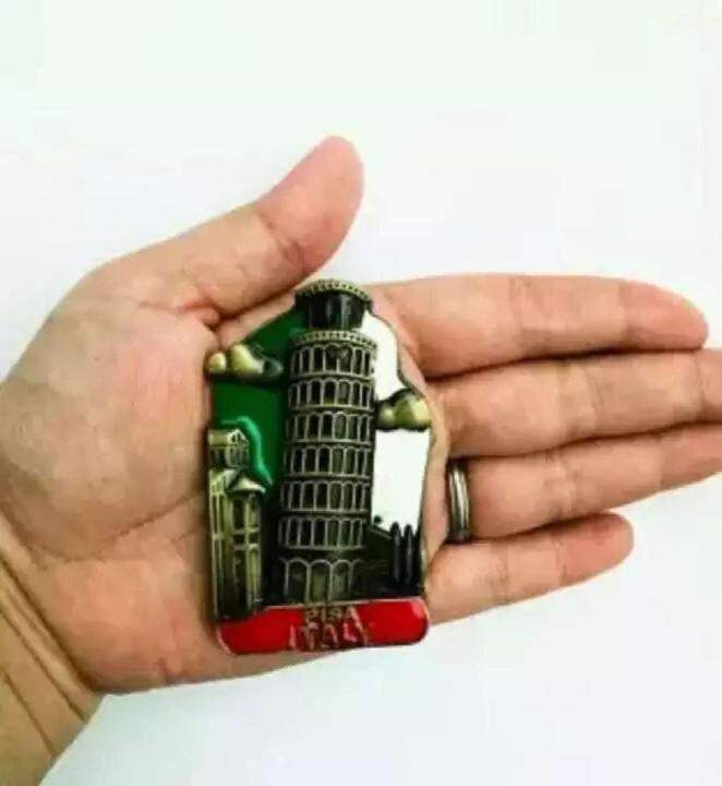 Metal Torre Di Pisa/Leaning Tower Colored Ref Magnet | Lazada PH