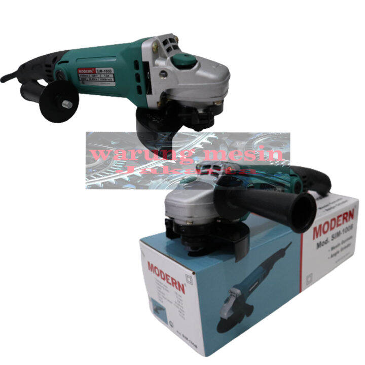 MODERN SIM-100 B Gerinda Tangan 4 Inch Angle Disc Grinder Gurinda ...