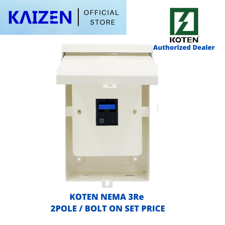 Koten Nema 3R Bolt On (SET or PC) 20A 30A 40A 50A 60A 2pole | Lazada PH