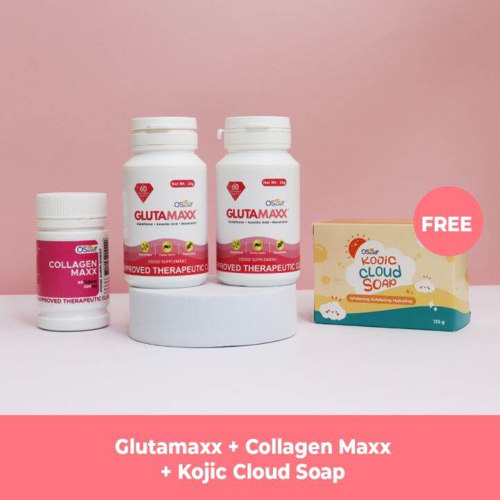 OSwell 2 glutamaxx for whitening and 1 collagen maxx for anti aging FDA ...