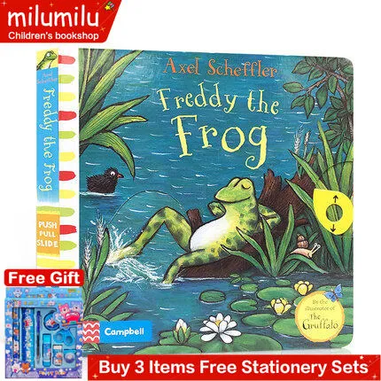 Original Children Popular Books Axel Scheffler Freddy The Frog Board ...
