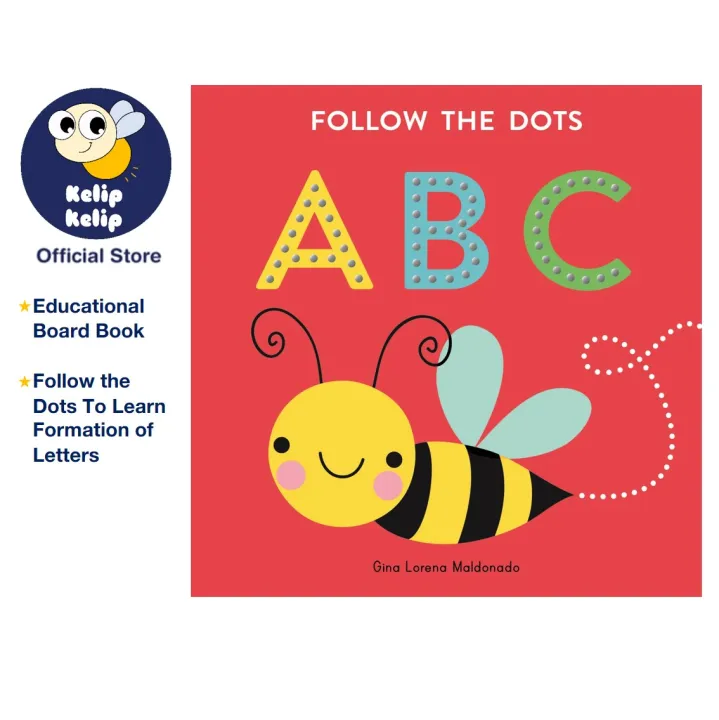 ABC Board Book Follow the Dots for Kids To Learn Letters & Alphabets ...