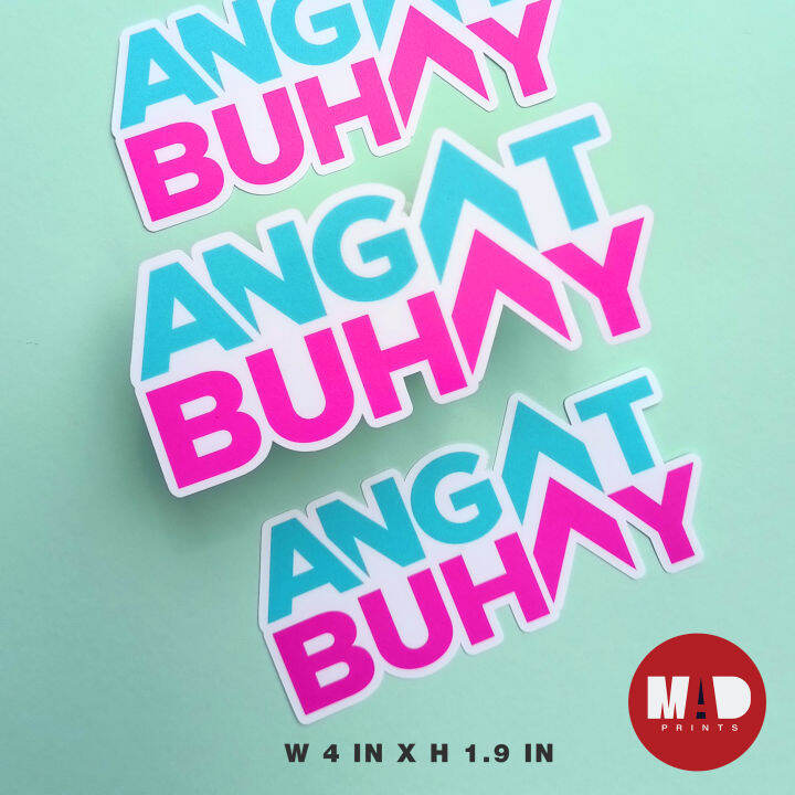 Angat Buhay Vinyl Waterproof Sticker | Lazada PH